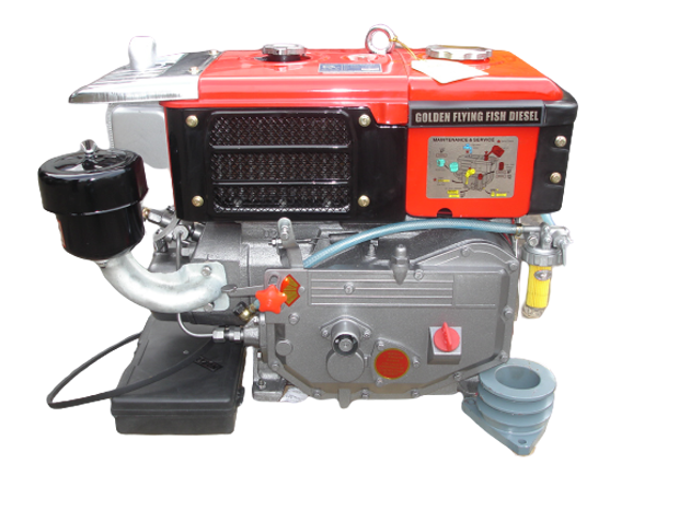 Single Cylinder R180N 7HP 5.15KW Water Cooled Diesel Engine